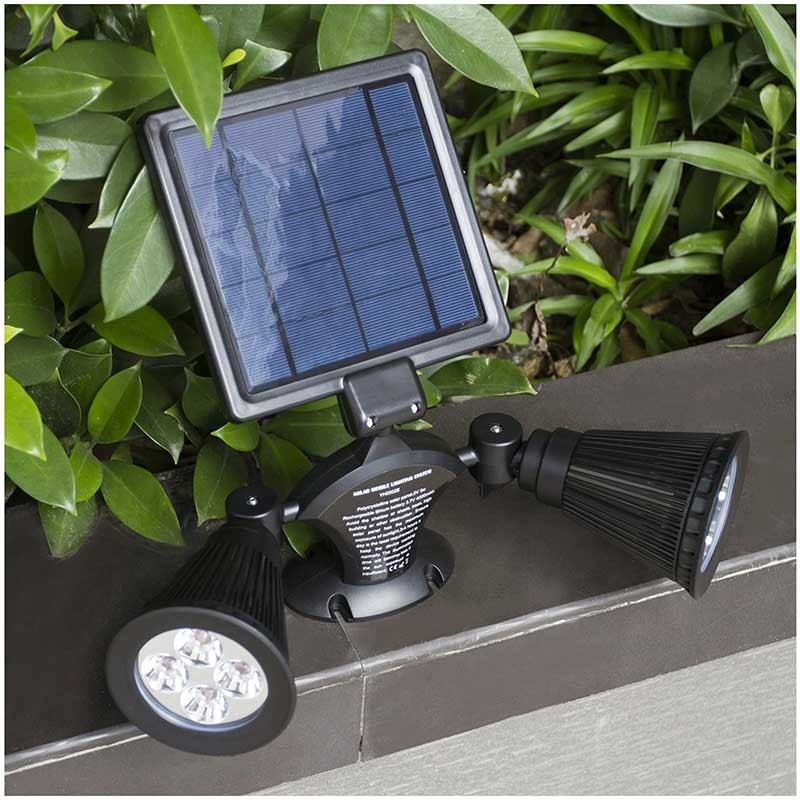 DOUBLE PROJECTEUR LED SOLAIRE MODELE L350 Wi-Light